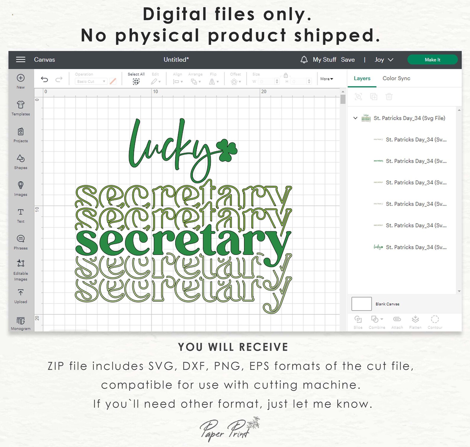 Lucky Secretary SVG Lucky Teacher SVG St Patricks Day SVG - Etsy
