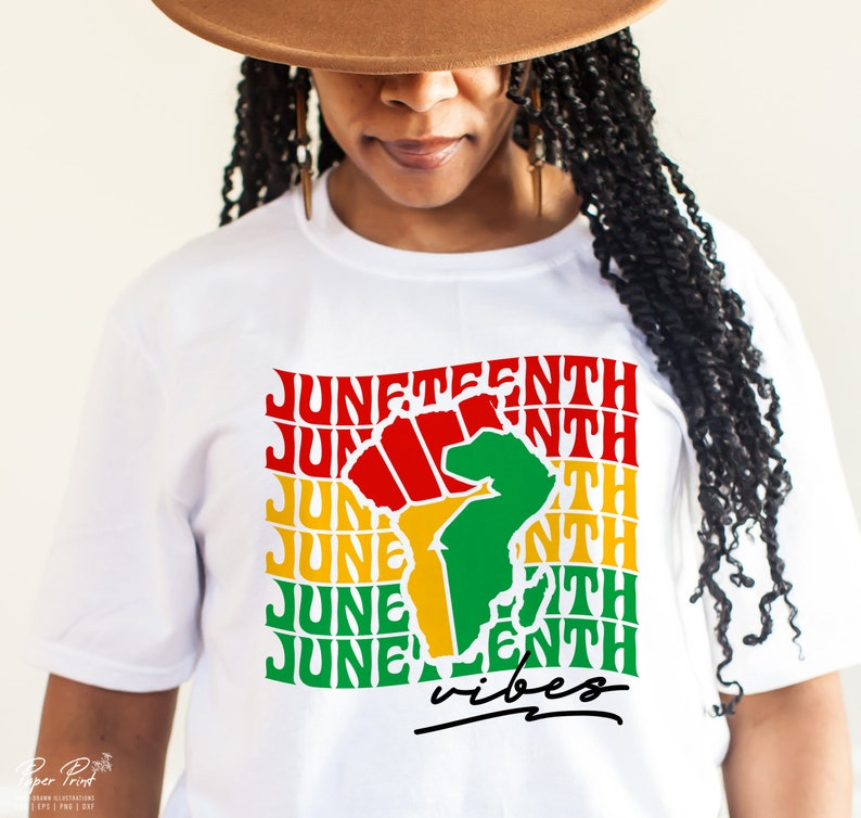 Juneteenth Vibes SVG PNG, Juneteenth Since 1865 Freedom Day SVG, Black ...