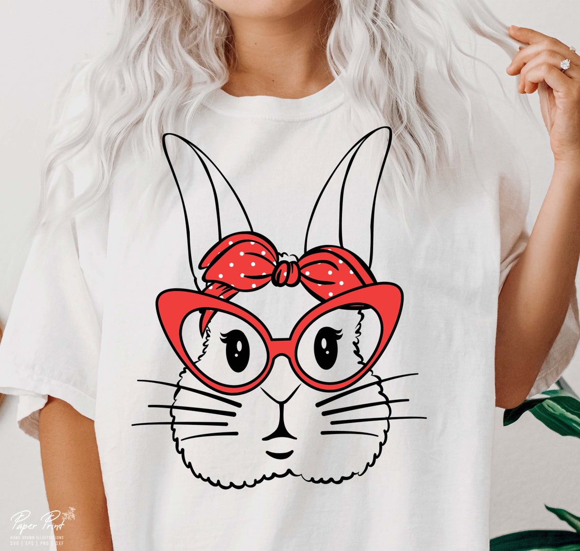 Bunny SVG PNG Easter Bunny SVG Happy Easter Svg Cute Bunny - Etsy