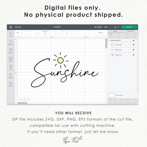Sunshine SVG PNG, Sun Svg, Summer Svg, Spring Svg, Hello Sunshine Svg ...