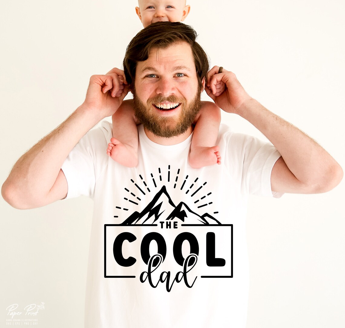 The Cool Dad SVG PNG Fathers Day SVG Fathers Day Gift Svg - Etsy