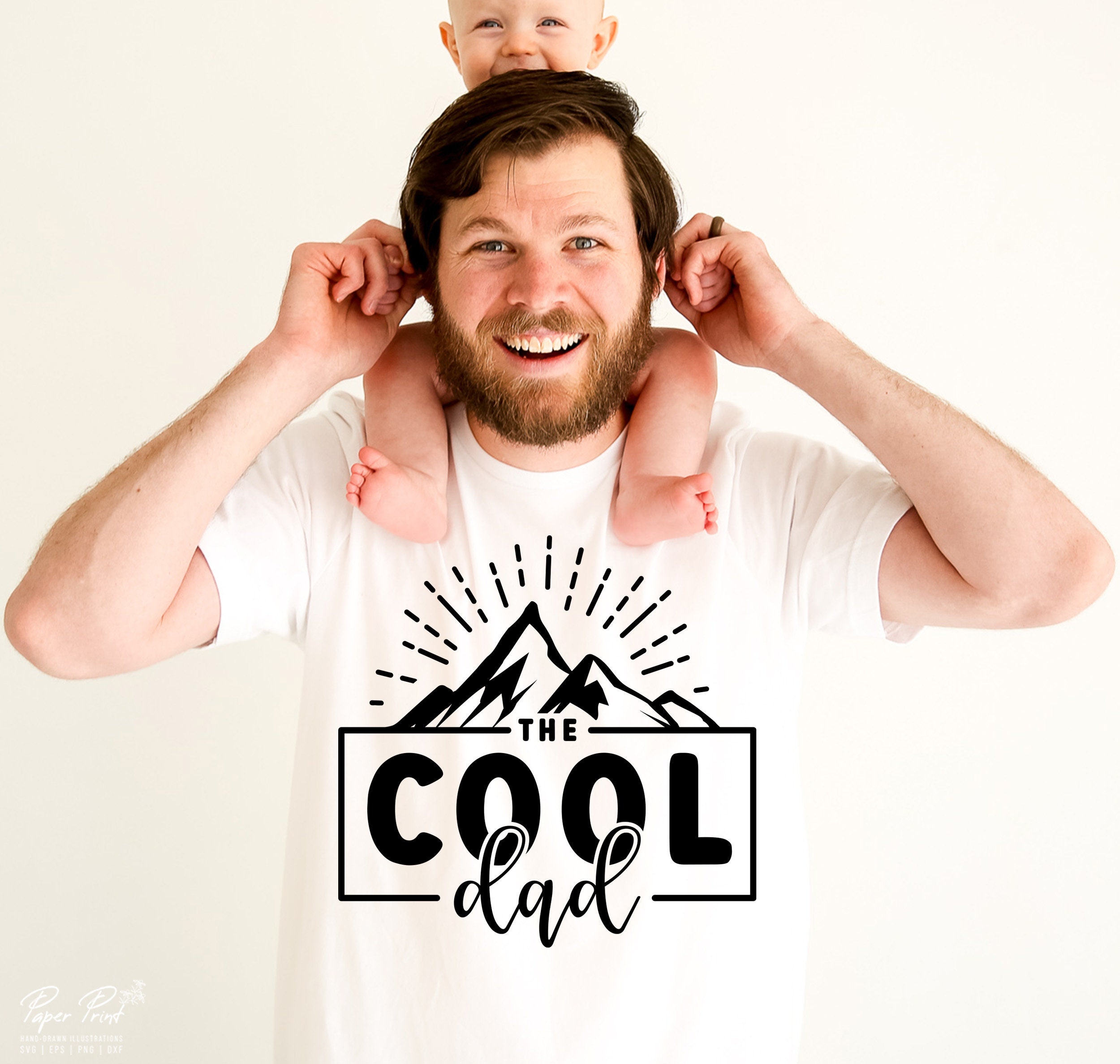 The Cool Dad SVG PNG Fathers Day SVG Fathers Day Gift Svg - Etsy