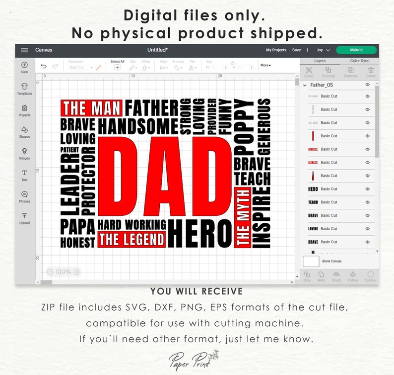 Dad Word Art SVG PNG Fathers Day SVG Dad Svg Dad Subway Art - Etsy