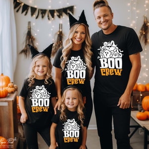 Halloween Boo Crew SVG, Halloween Family Matching Shirts Svg, Cute ...