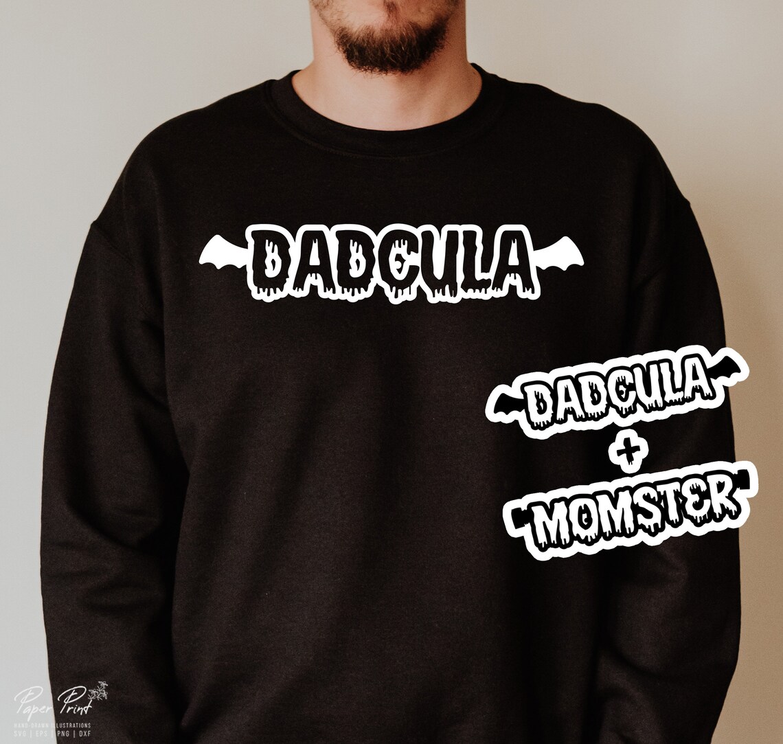 Momster Svg Dadcula Svg Family Halloween Svg Halloween - Etsy