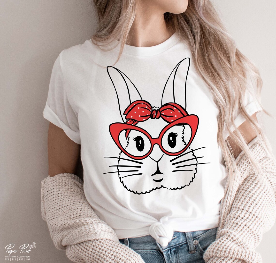 Bunny SVG PNG Easter Bunny SVG Happy Easter Svg Cute Bunny | Etsy