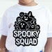 Spooky Squad Halloween Ghost SVG PNG, Family Shirts, Cricut Cut Files ...