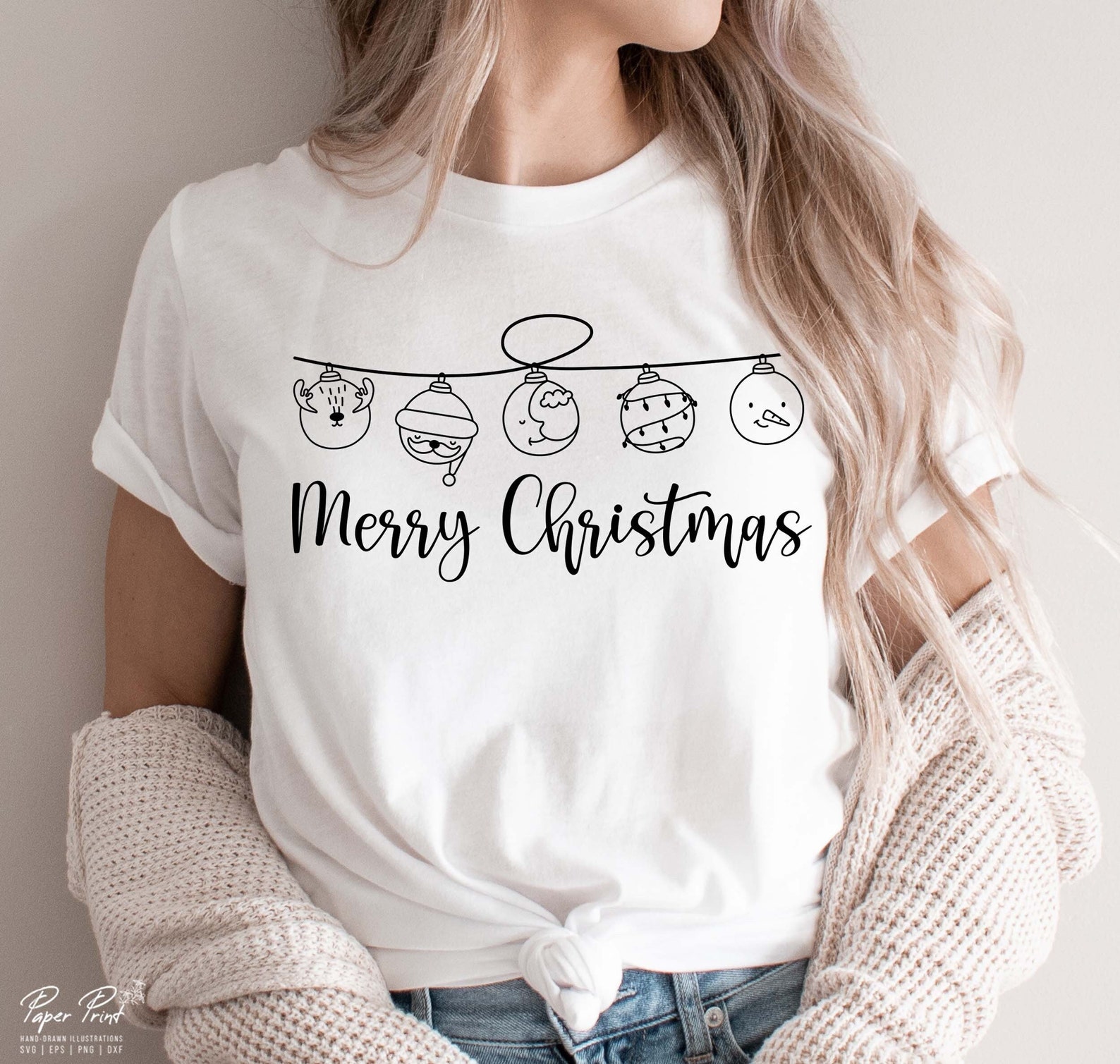 Merry Christmas SVG Christmas Svg Xmas Holiday Svg - Etsy