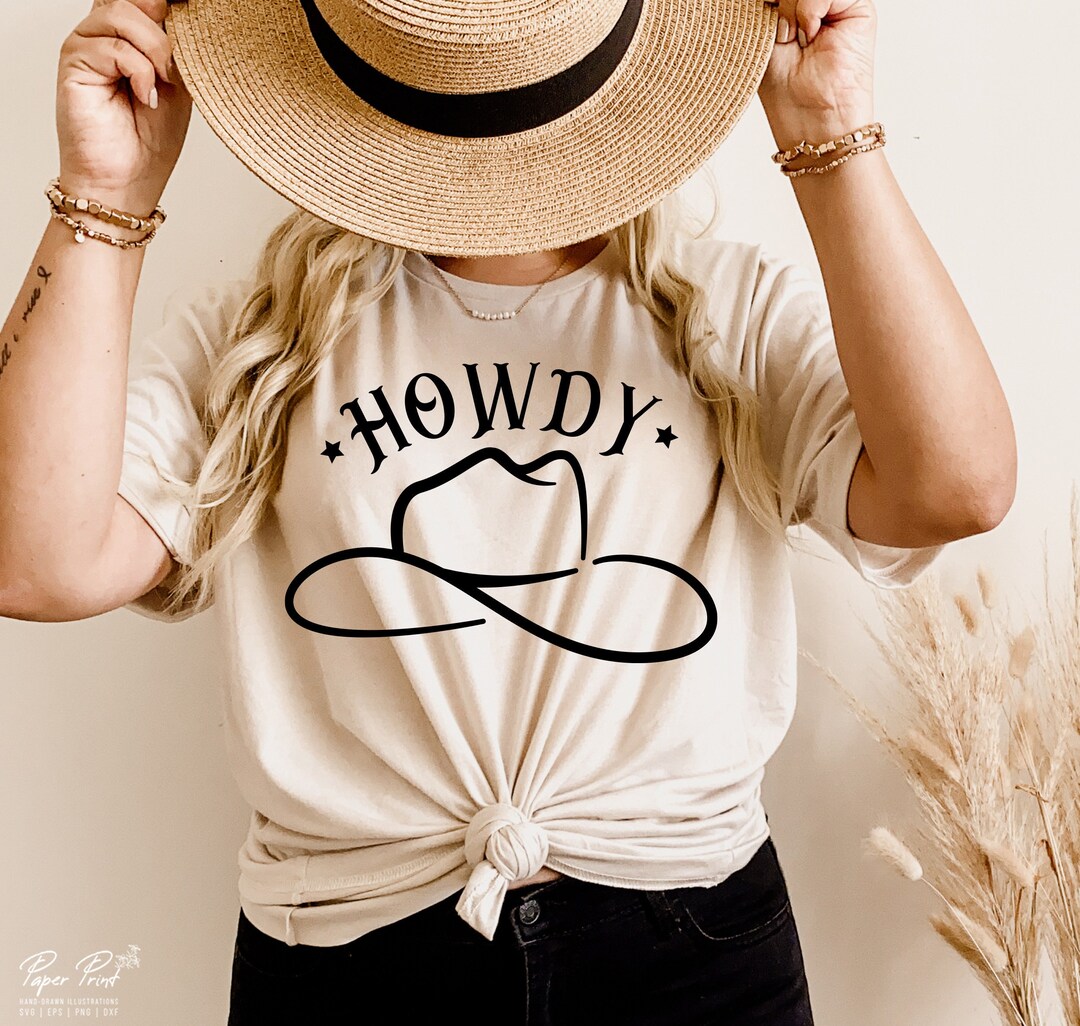 Howdy Cowboy Hat SVG, Western Texas Png Cricut (digital Files) - Etsy
