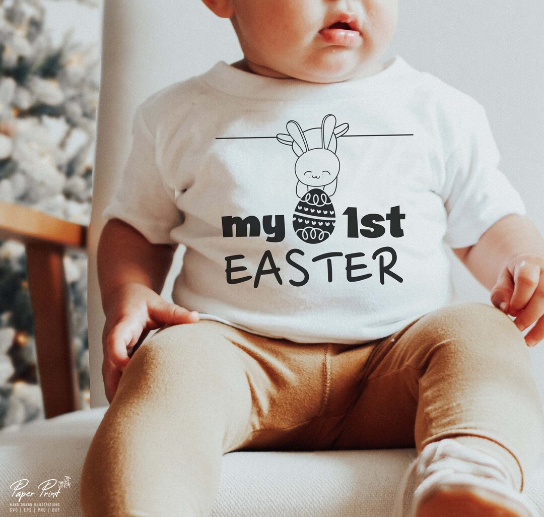 My First Easter SVG, My 1st Easter SVG, Babys First Easter Onesie SVG ...
