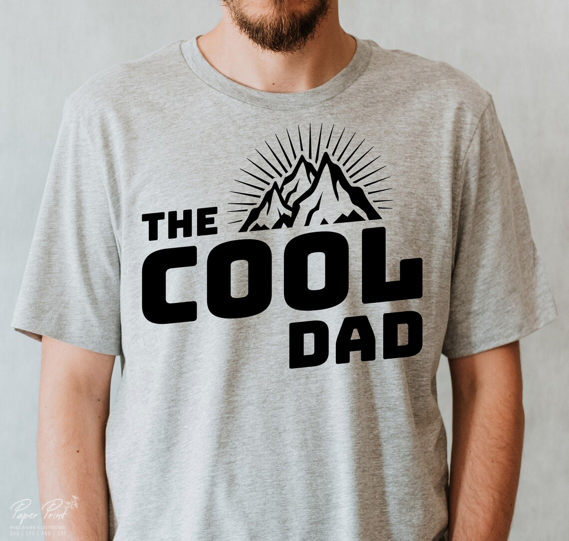 The Cool Dad SVG PNG Fathers Day SVG Fathers Day Gift Svg - Etsy