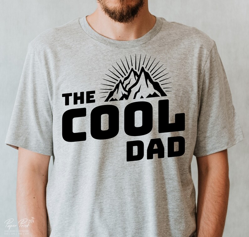 The Cool Dad SVG PNG Fathers Day SVG Fathers Day Gift Svg - Etsy