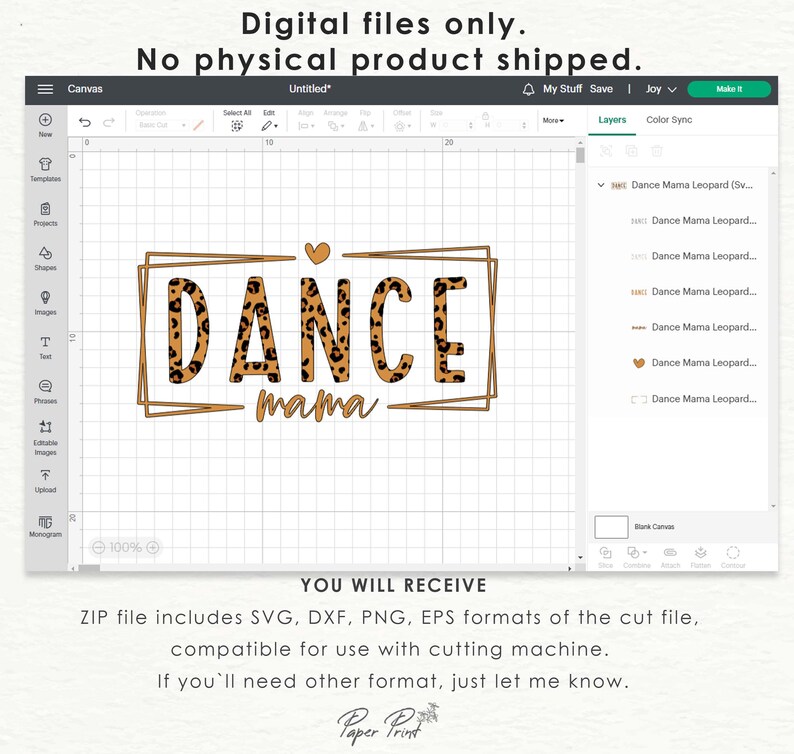 Dance Mama SVG, Dance Mama Leopard SVG, Dance Mom SVG, Mom Shirt Svg ...