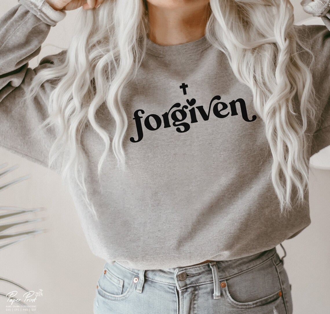 Forgiven Svg Christian Svg Jesus Svg Religious Svg Bible - Etsy
