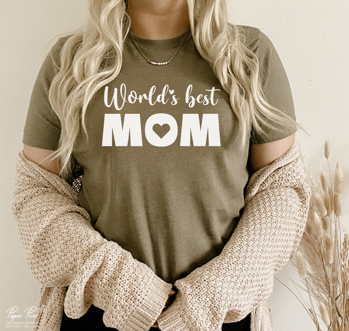 World's Best Mom Svg Mother's Day Svg Mom Svg Mama - Etsy
