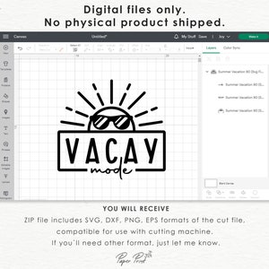 Vacay Mode Svg, Vacation Svg, Summer Svg, Family Vacation Svg, Beach ...