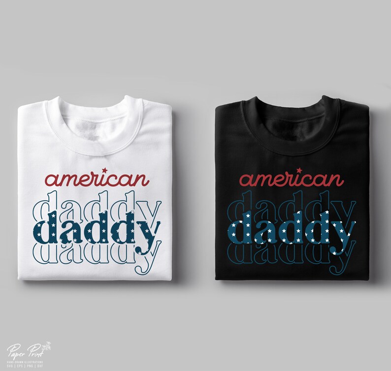 American Daddy 4th of July SVG, Patriotic Shirt Design (digital ...