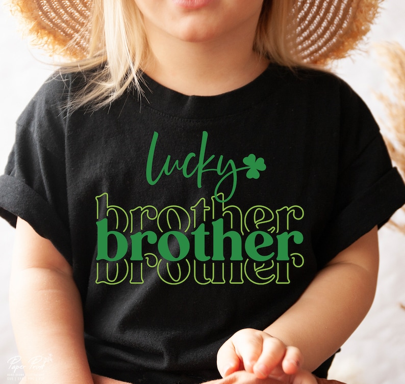 Lucky Brother St Patrick's Day SVG, Cricut Cut Files (digital Download ...