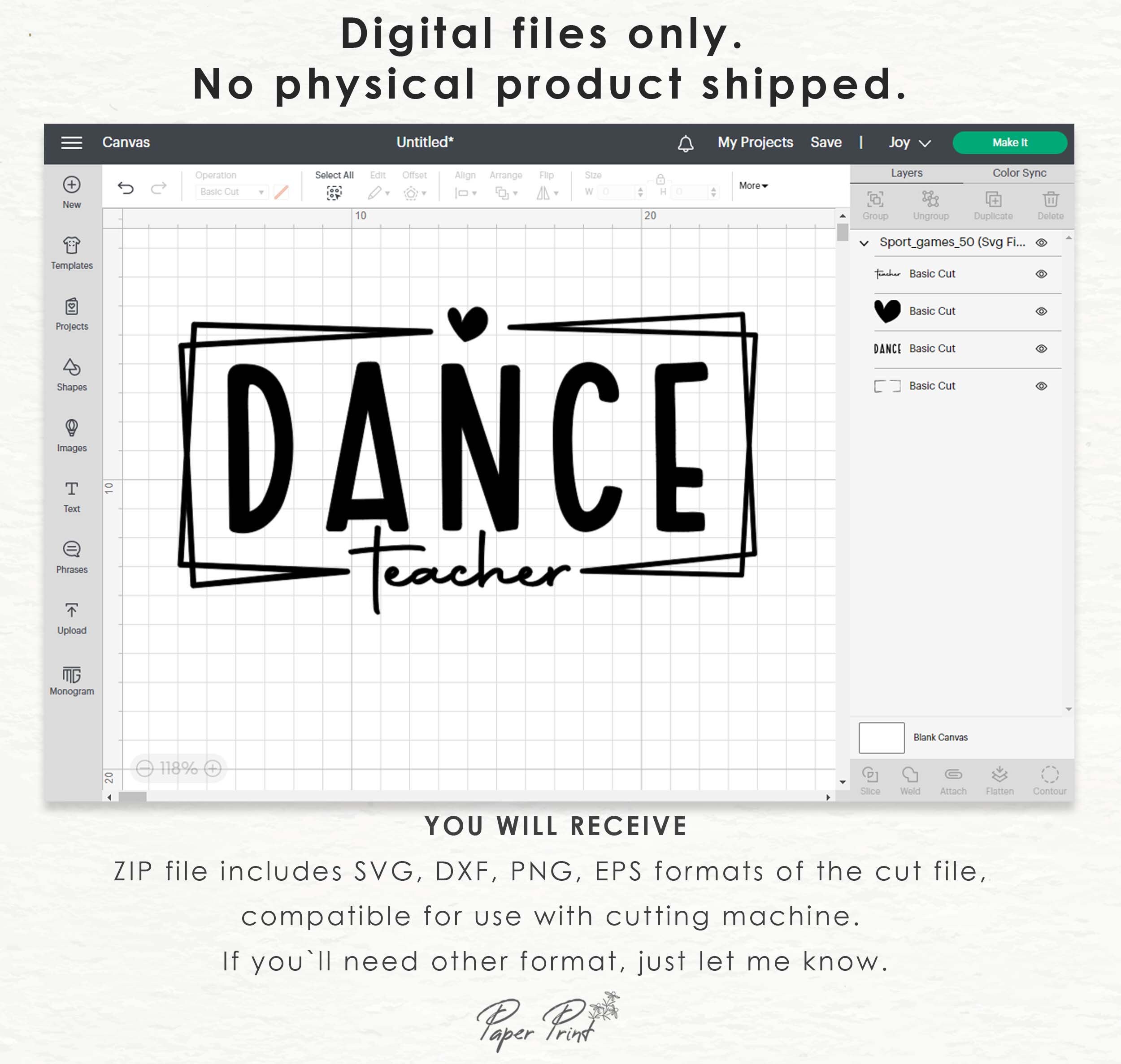 Dance Teacher SVG Dance Lover SVG Teacher SVG Dance Shirt - Etsy