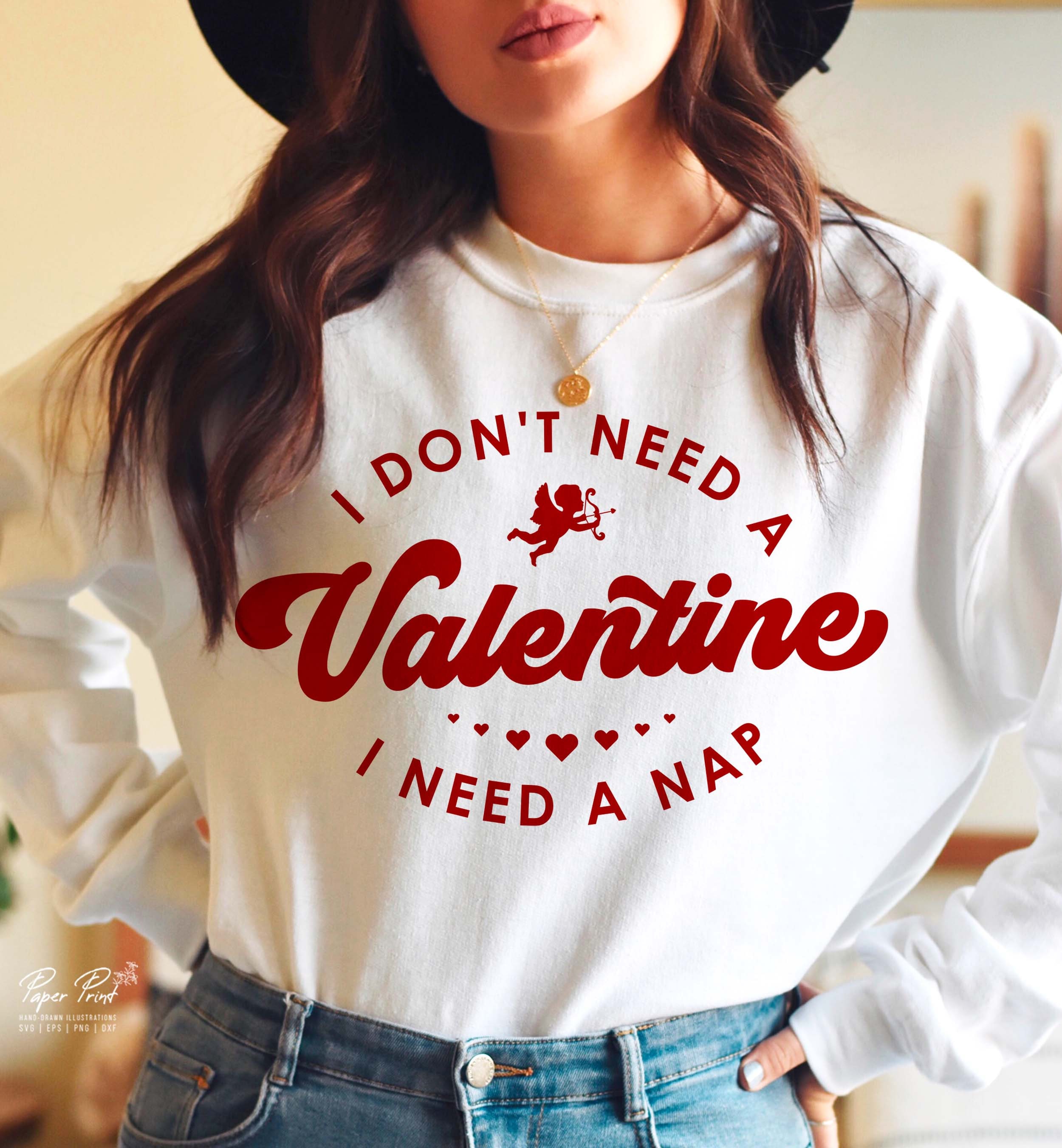 I Don't Need A Valentine SVG Funny Valentine Svg Hello - Etsy