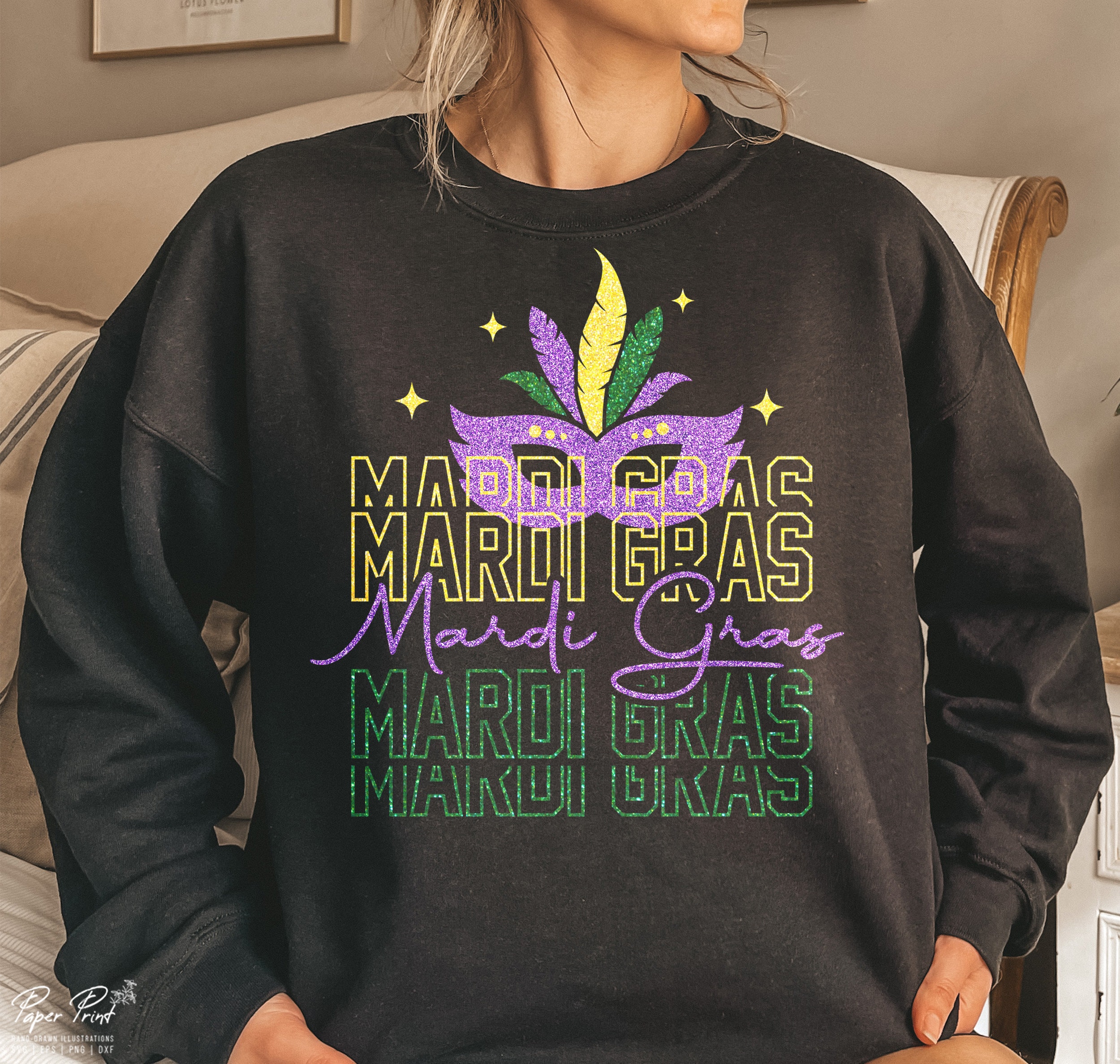 Mardi Gras Fleur De Lis SVG, Funny Fat Tuesday Design (digital Files ...