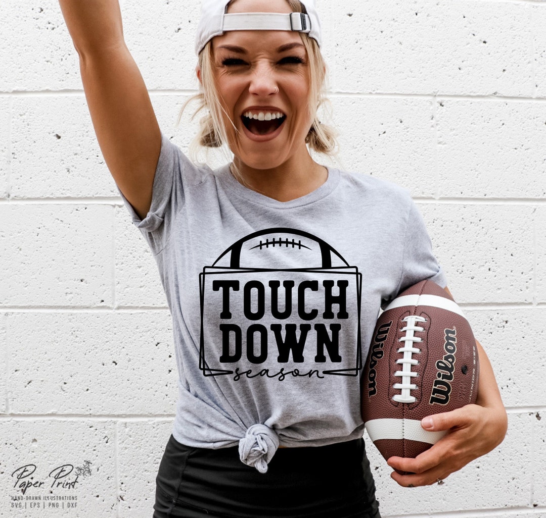 Touchdown Season Football SVG PNG, Football Mom SVG, Football Shirt Svg ...
