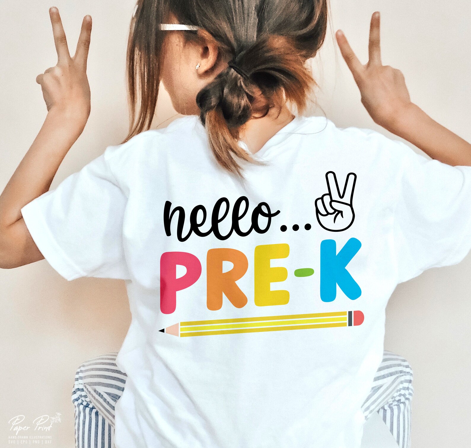 Hello Pre-k SVG 1st Day of School SVG Back to School SVG | Etsy