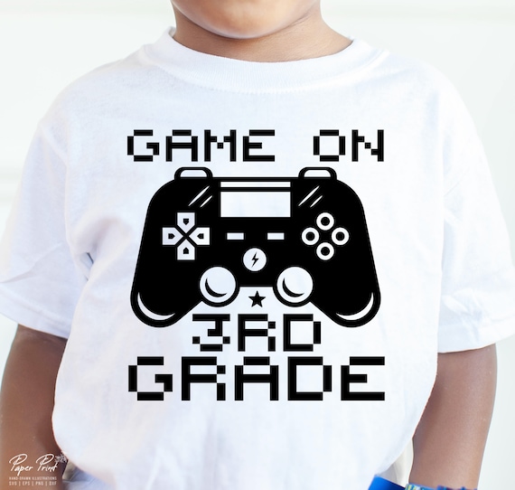 Game on 3RD Grade SVG PNG Third Grade SVG Back to School - Etsy
