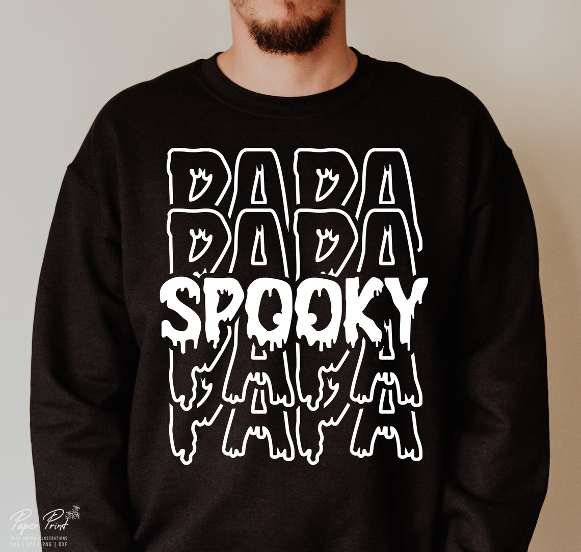 Spooky Papa SVG PNG Spooky Dad Svg Halloween Shirt Gift for - Etsy
