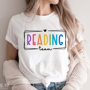 Reading Team SVG PNG, Back to School Svg, Reading Teacher Svg, Library ...