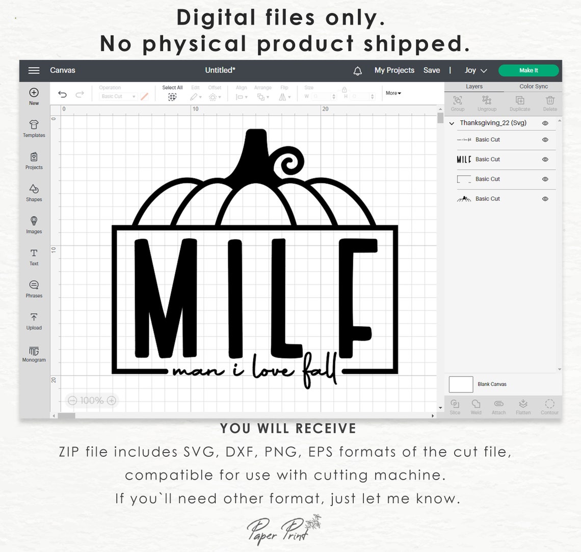 MILF Man I Love Fall SVG Thanksgiving Svg Autumn Vibes Svg - Etsy