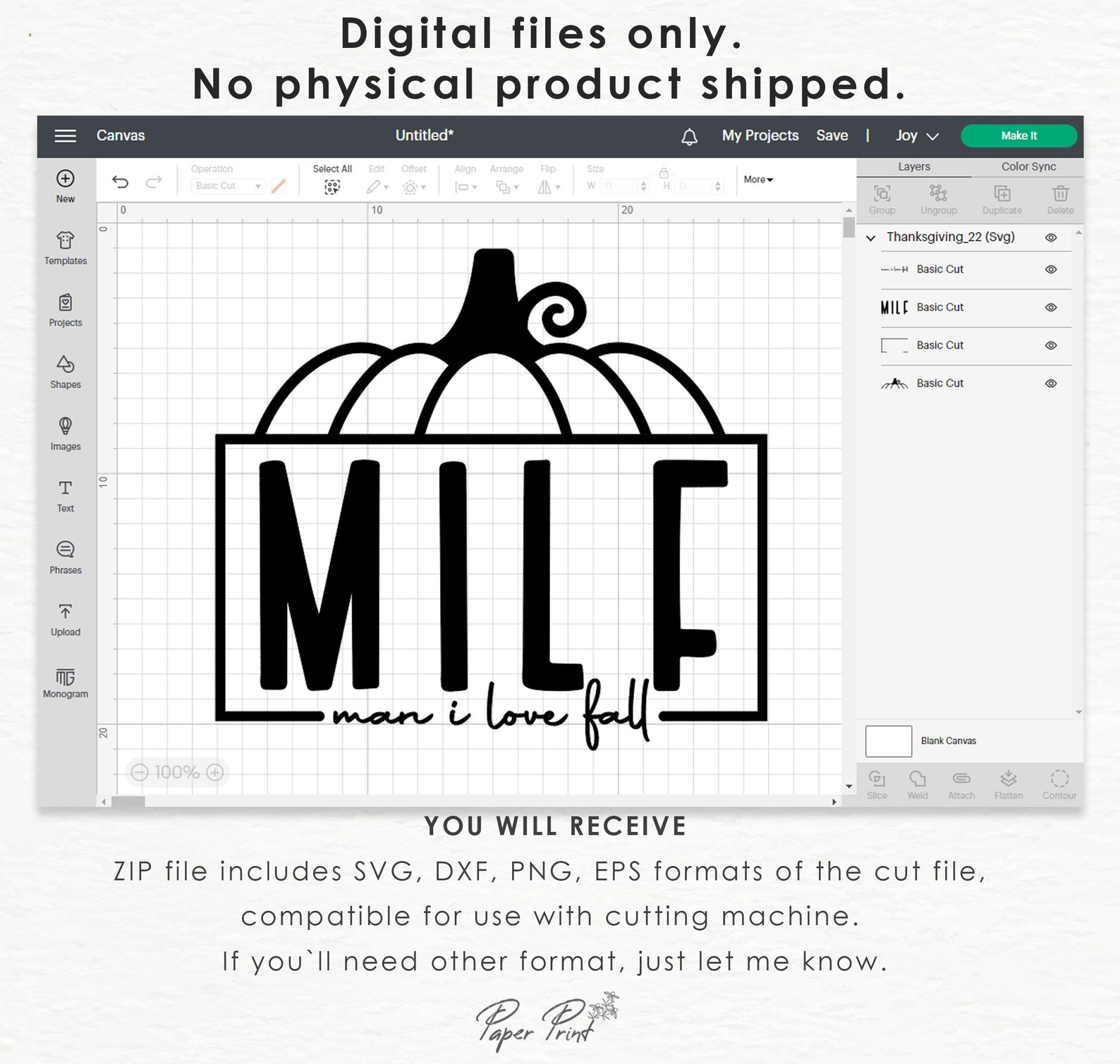 MILF Man I Love Fall SVG Thanksgiving Svg Autumn Vibes Svg - Etsy