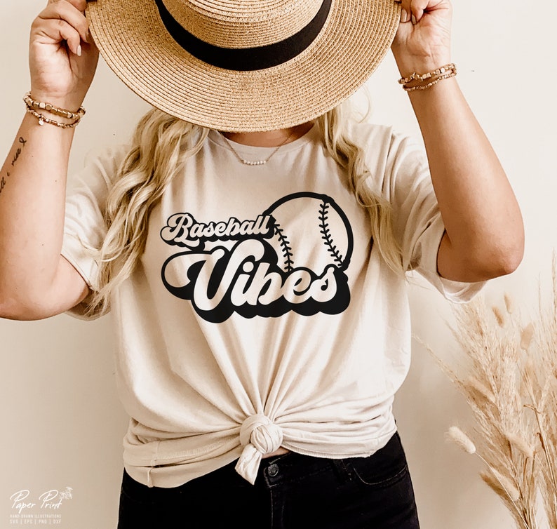 Baseball Vibes Svg Baseball Mom Svg Baseball Svg Baseball | Etsy