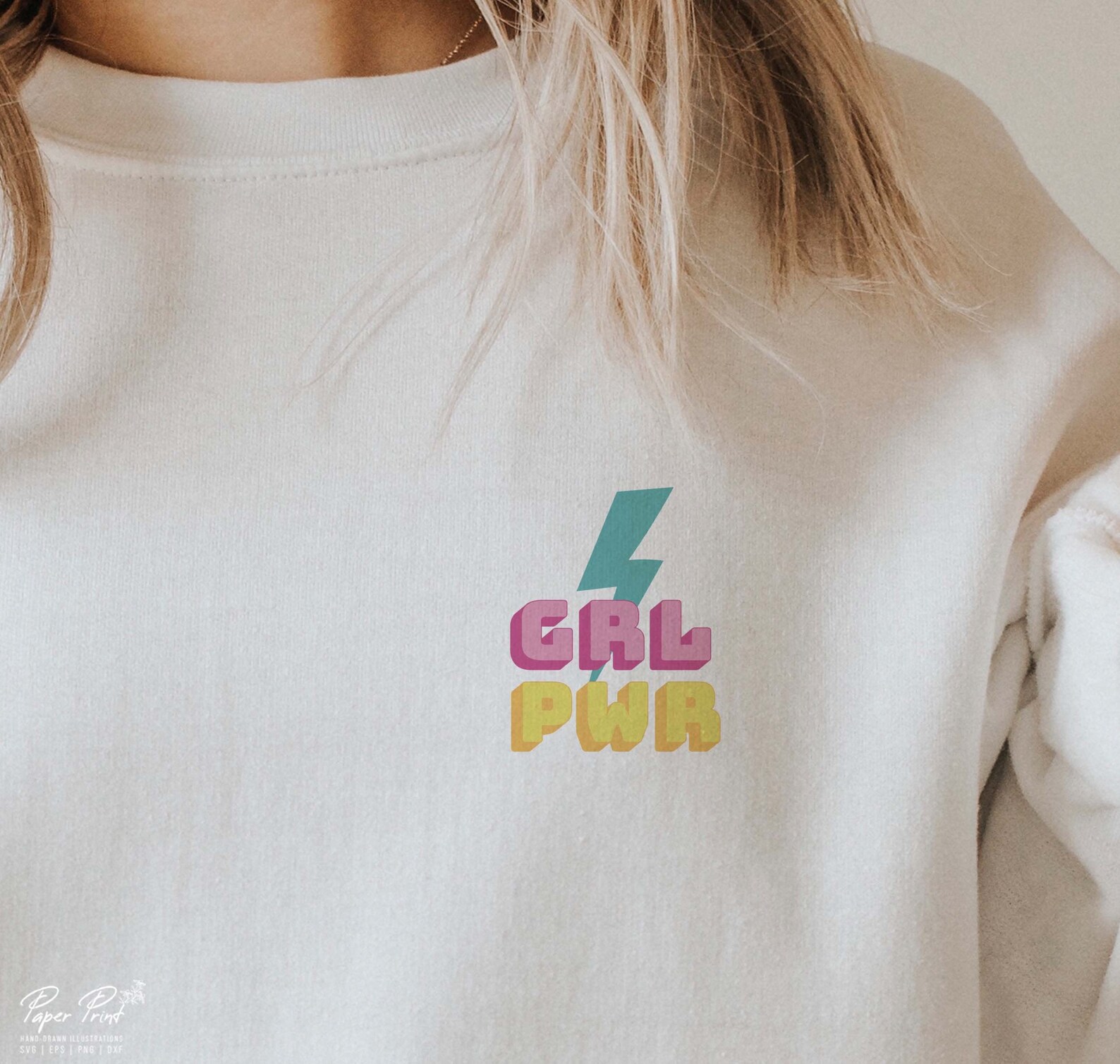 Girl Power Svg Grl Pwr Svg Feminist Svg Gift for Her Girl - Etsy