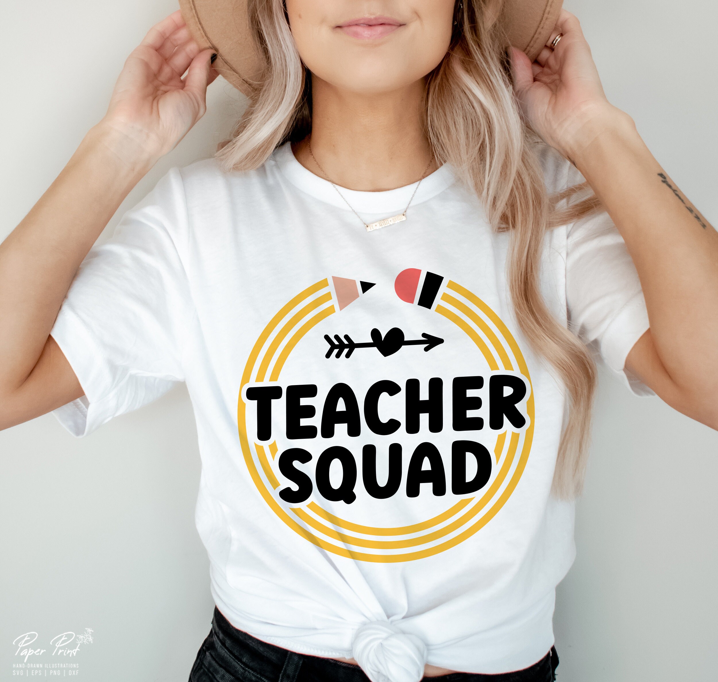 Teacher Squad SVG PNG, Teacher Shirt SVG, Teacher Vibes Svg, Back to ...