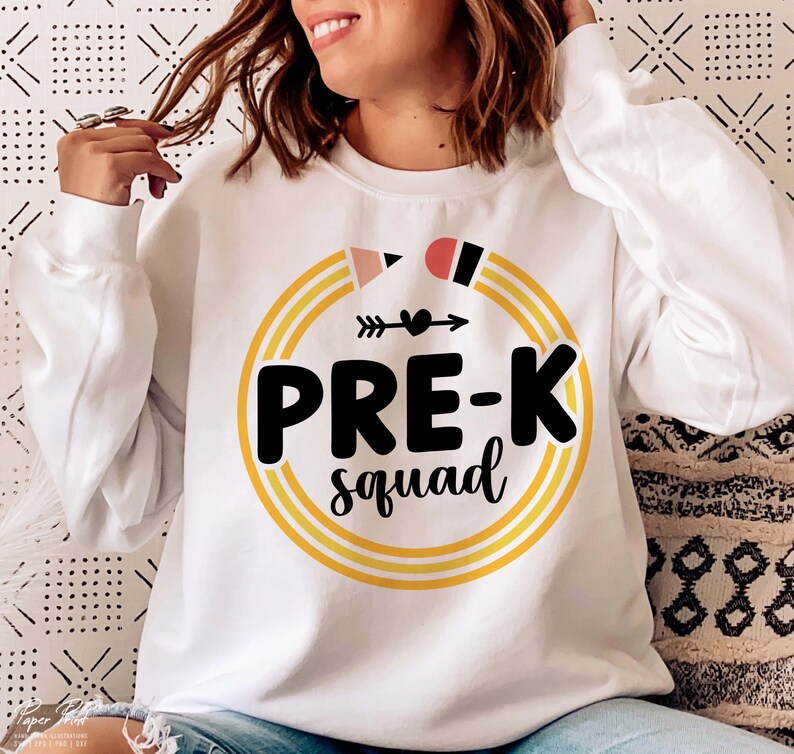 Pre-k Squad SVG PNG, Preschool Squad SVG, Teacher Shirts Svg, Back to ...