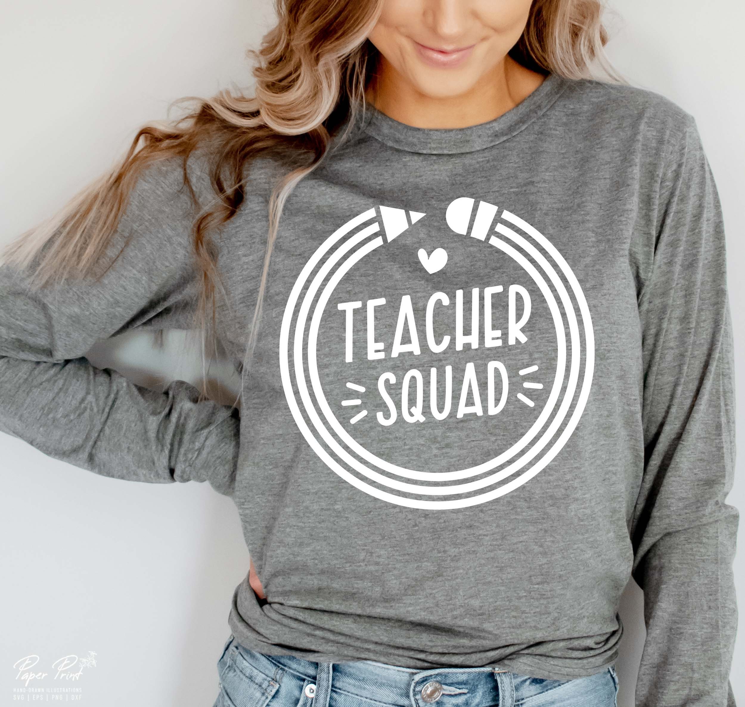 Teacher Squad SVG PNG Teacher Shirt SVG Teacher Vibes Svg - Etsy