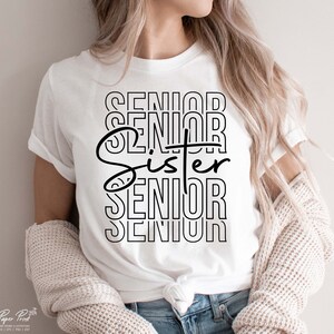 Senior Sister SVG, Class of School SVG, Graduation SVG, High School ...