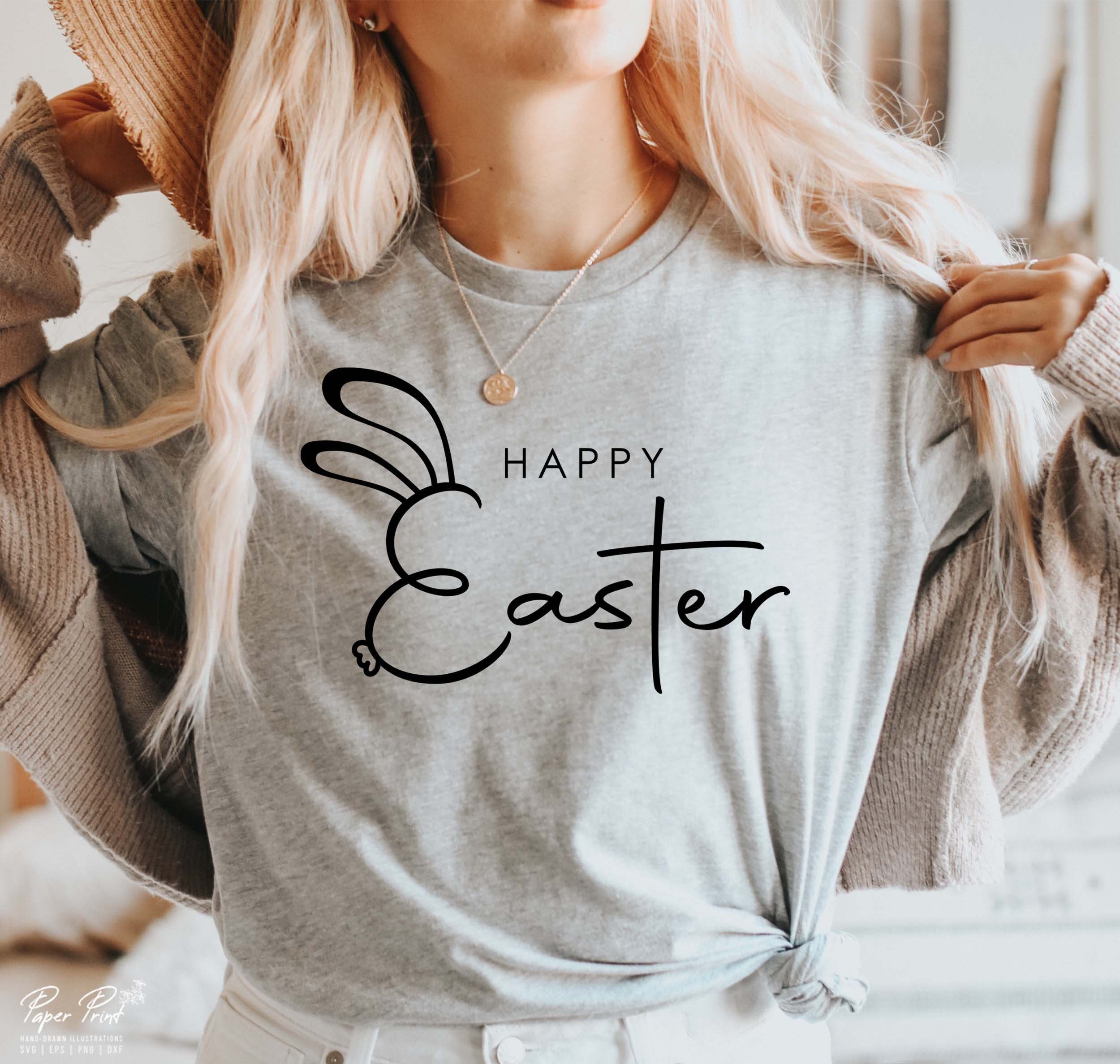 Happy Easter SVG Easter SVG Easter Shirt SVG Easter Gift - Etsy