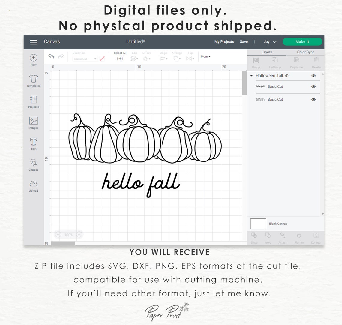 Hello Fall Svg Fall Pumpkin Svg Thanksgiving Svg Autumn - Etsy