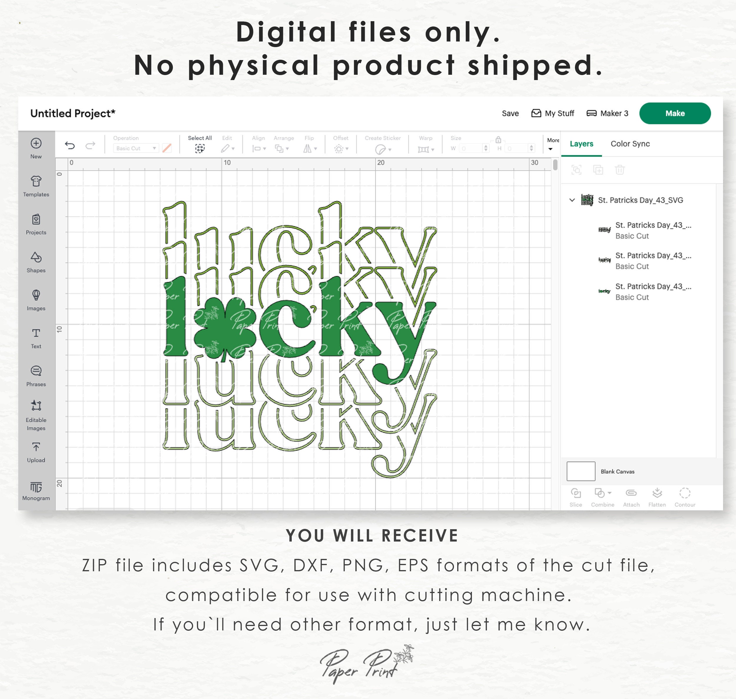 Lucky Shamrock SVG, St Patricks Day Shirt Design (digital Files) - Etsy