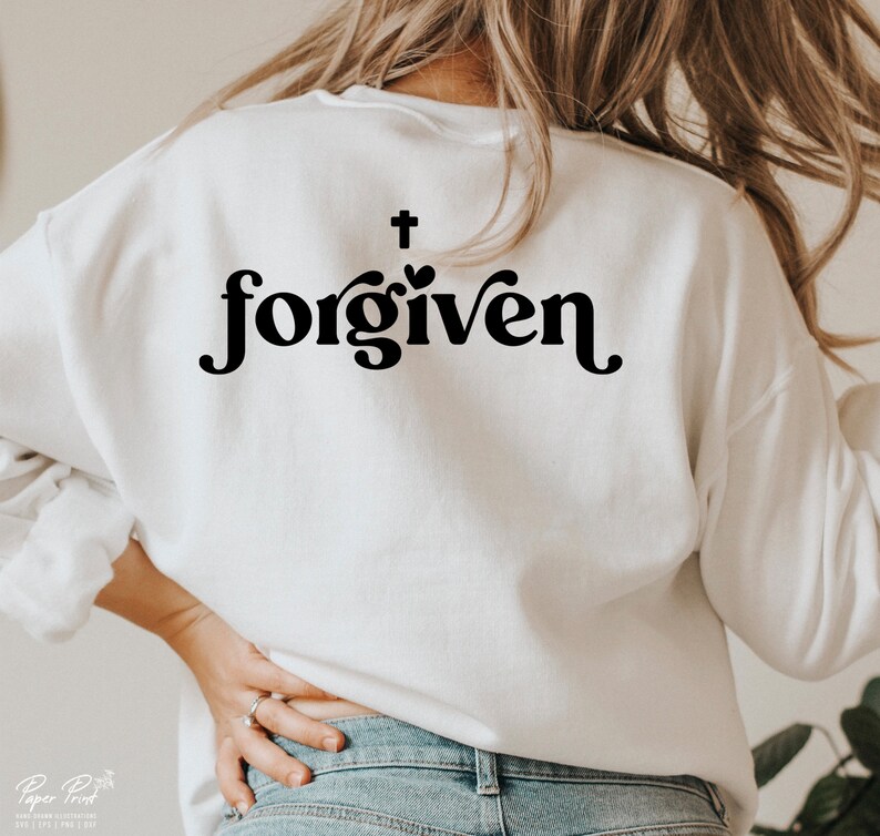 Forgiven Svg Christian Svg Jesus Svg Religious Svg Bible - Etsy