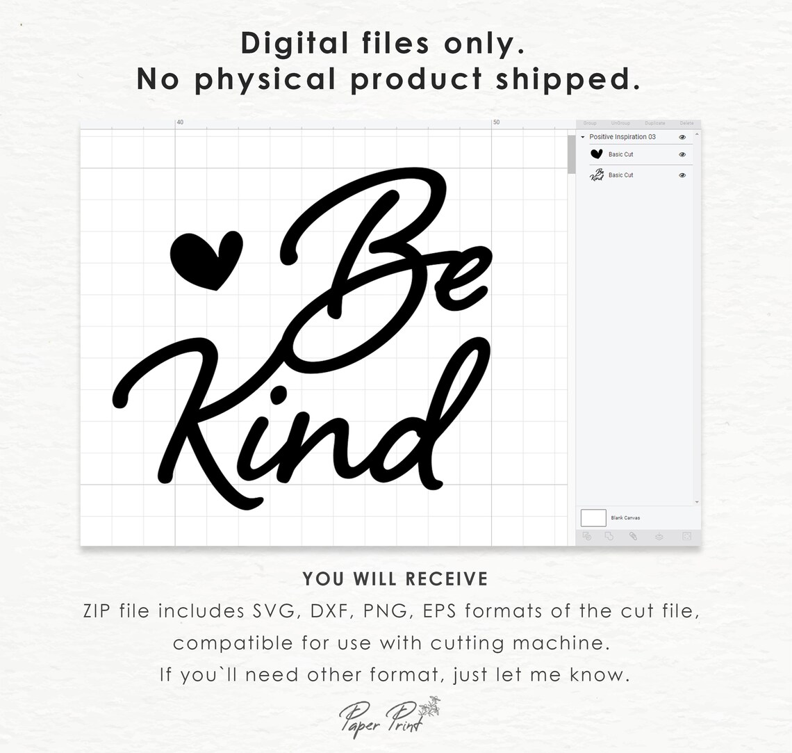 Be Kind Svg Positive Quote Svg Kindness Svg Inspirational | Etsy