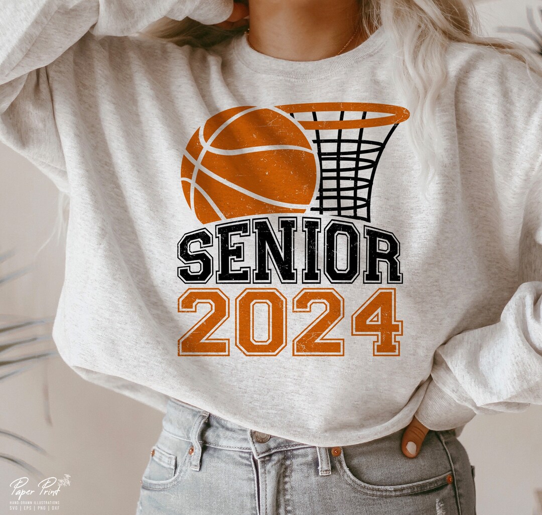 Senior Basketball 2024 SVG PNG, Class of 2024 Team Player School ...
