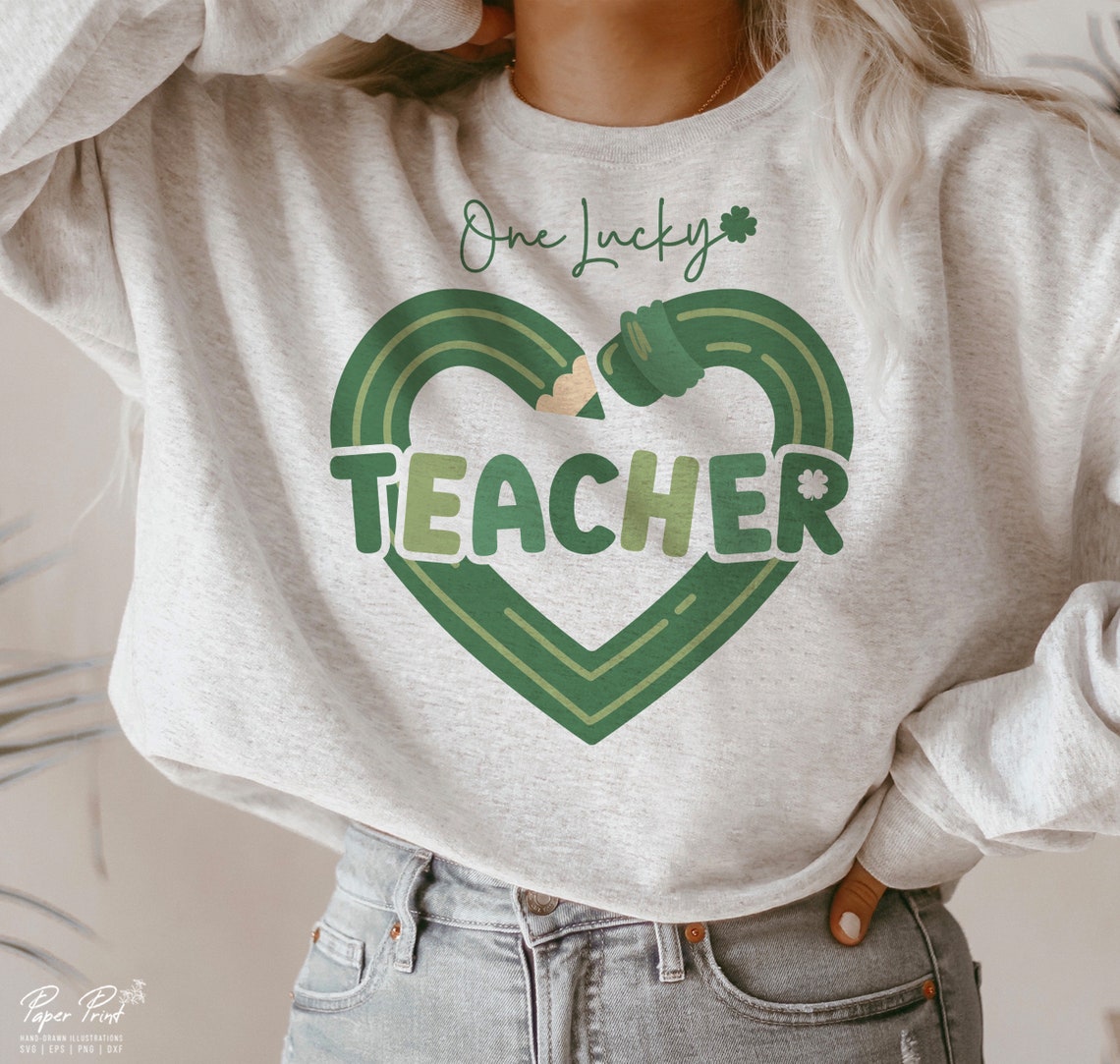 One Lucky Teacher Png, Teacher St. Patrick's Day PNG, St. Patrick's ...