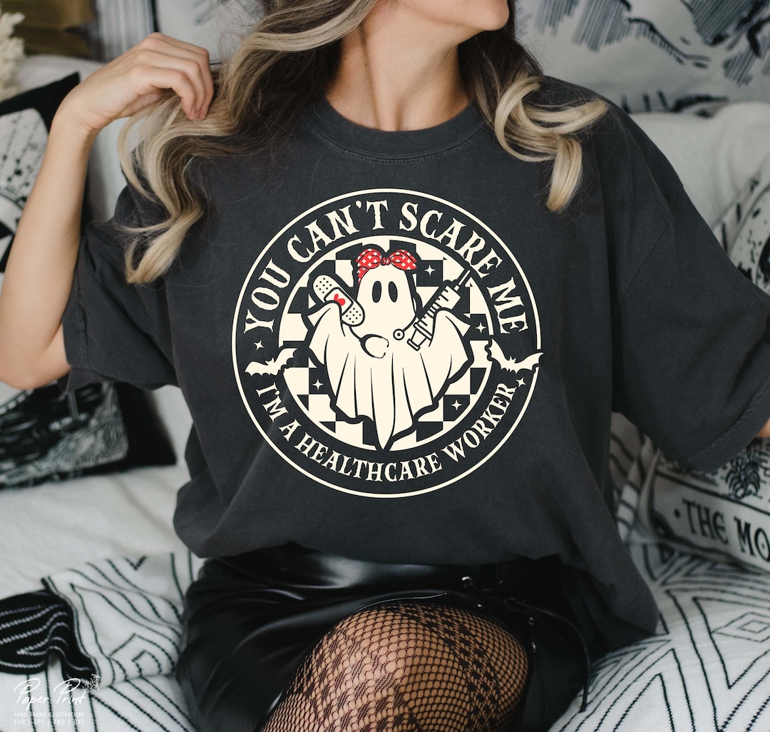 You Can’t Scare Me I’m a Nurse Svg Png, Retro Spooky Healthcare Worker ...