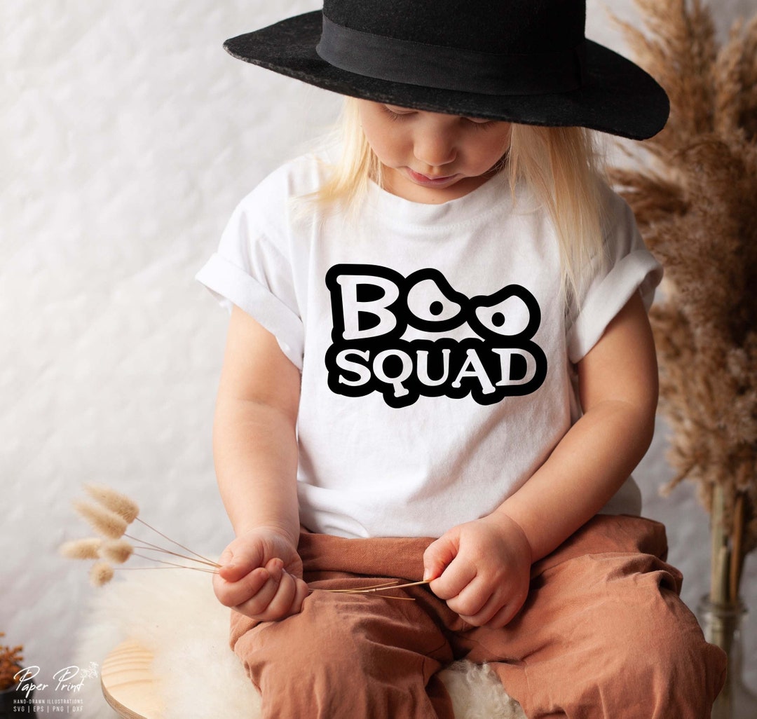 Boo Squad Svg Ghost Svg Halloween Shirt Kids Svg Fall Svg - Etsy