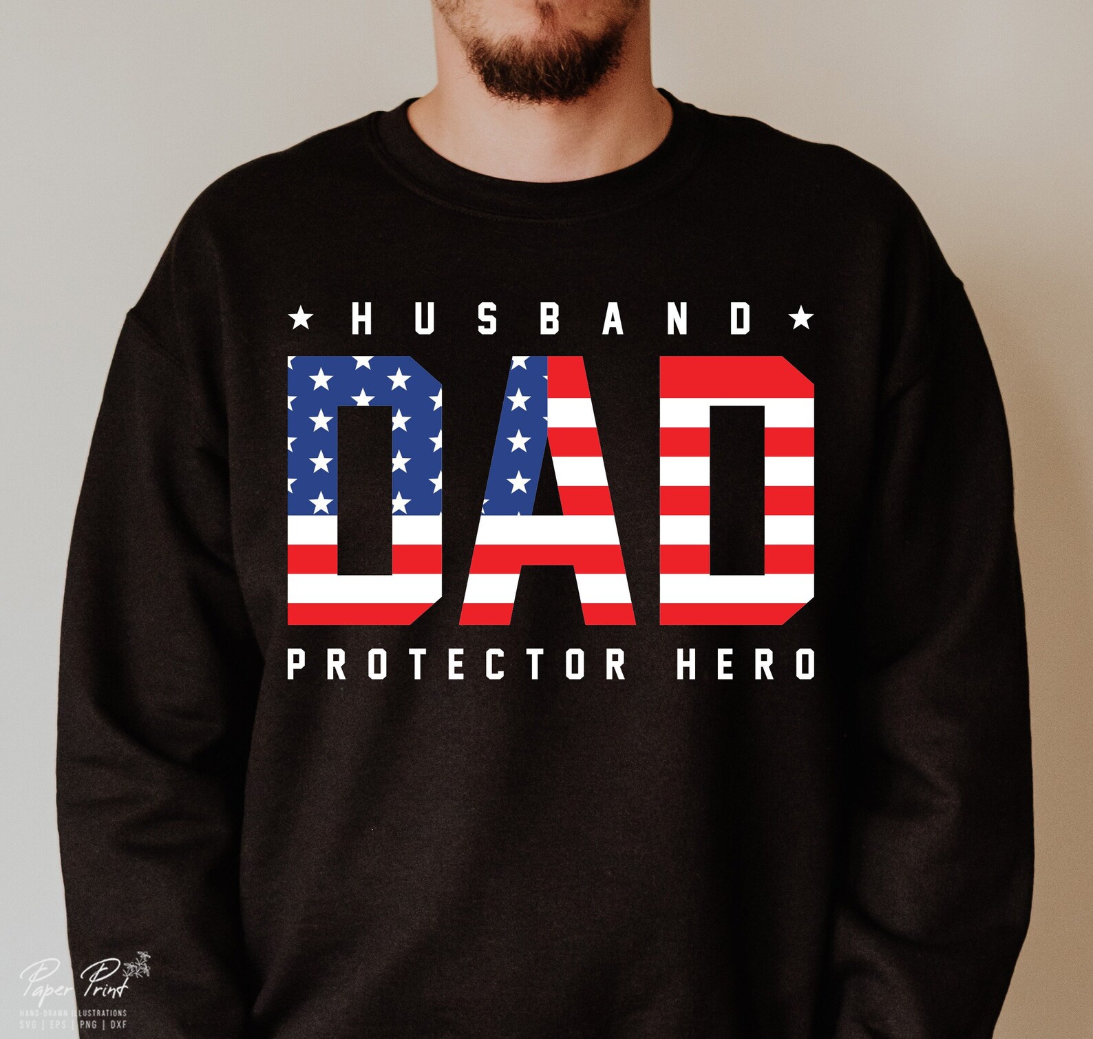 Fathers Day SVG PNG Husband Dad Protector Hero SVG Dad Quote - Etsy
