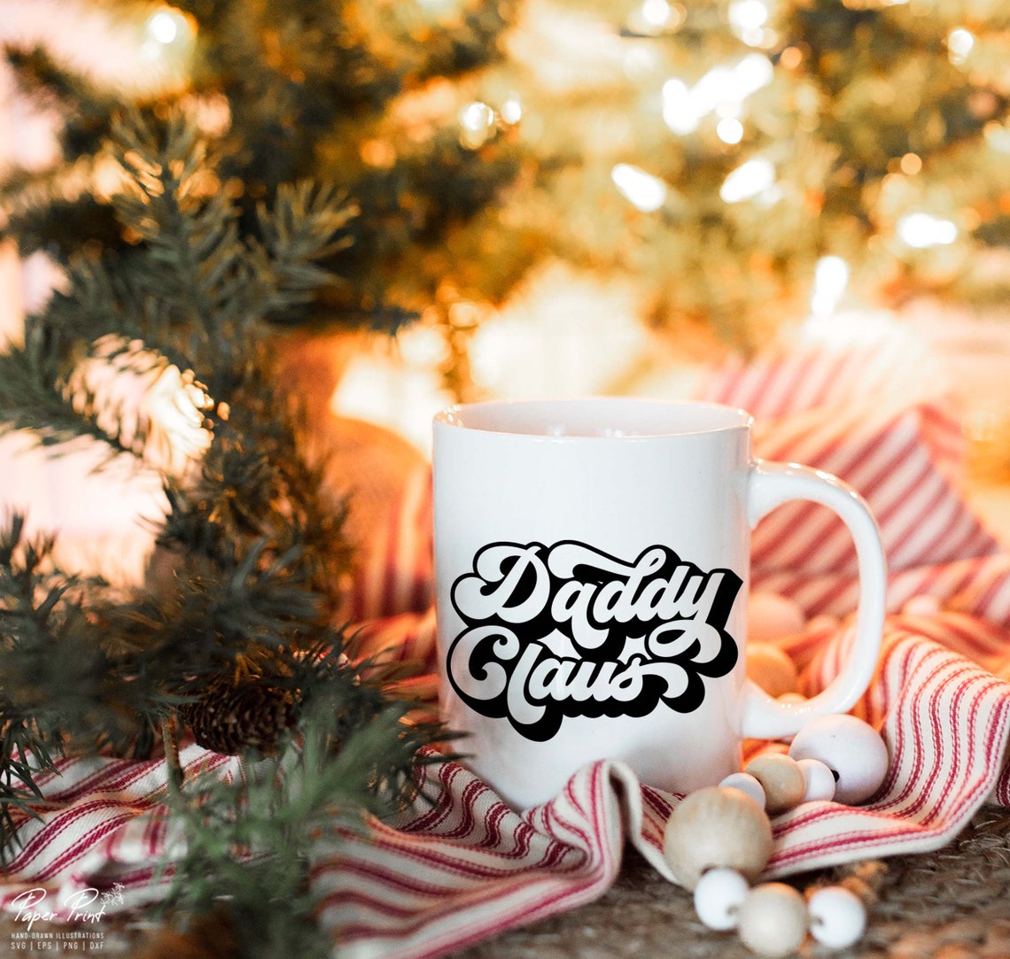 Daddy Claus Christmas SVG, Holiday Shirt Design (digital Files) - Etsy