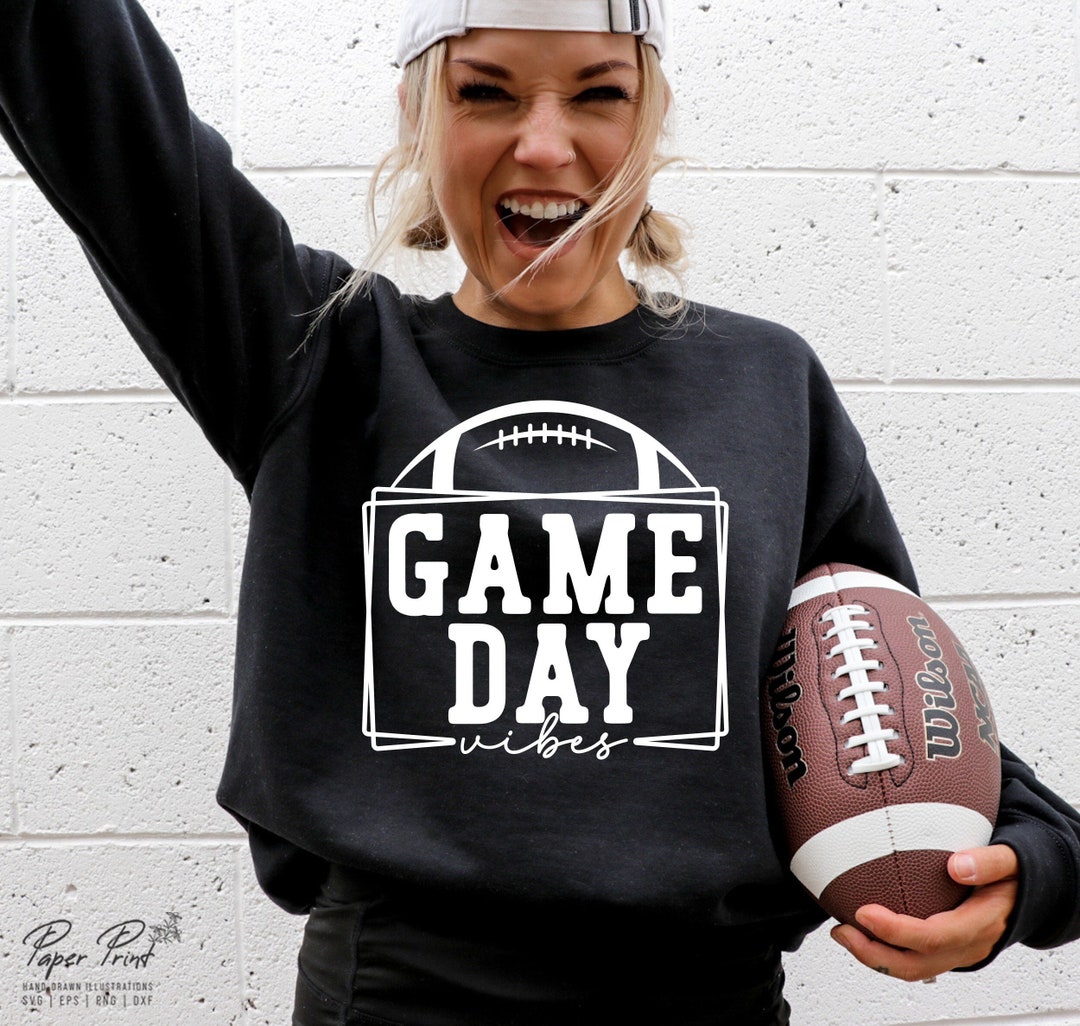 Game Day Vibes SVG PNG, Game Day Football Svg, Game Day Shirt, Football ...